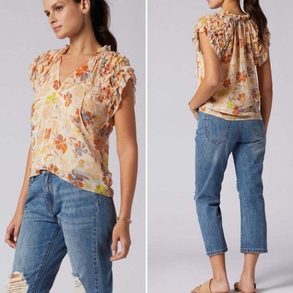 Joie | Tops | Joie Silk Floral Blouse S | Poshmark
